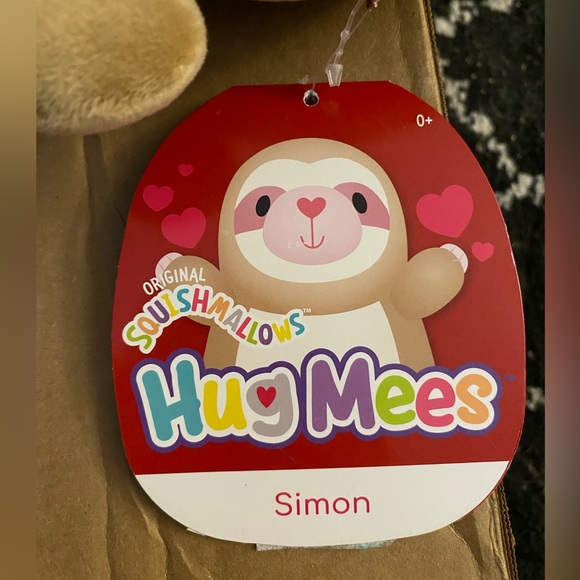 Squishmallows | Toys | Nwt Simon The Sloth Valentines Hugmee ...